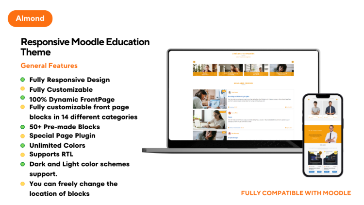 Almond - Premium Theme For Moodle
