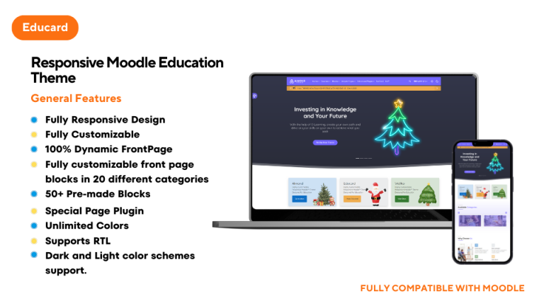 EduCard - Premium Theme For Moodle